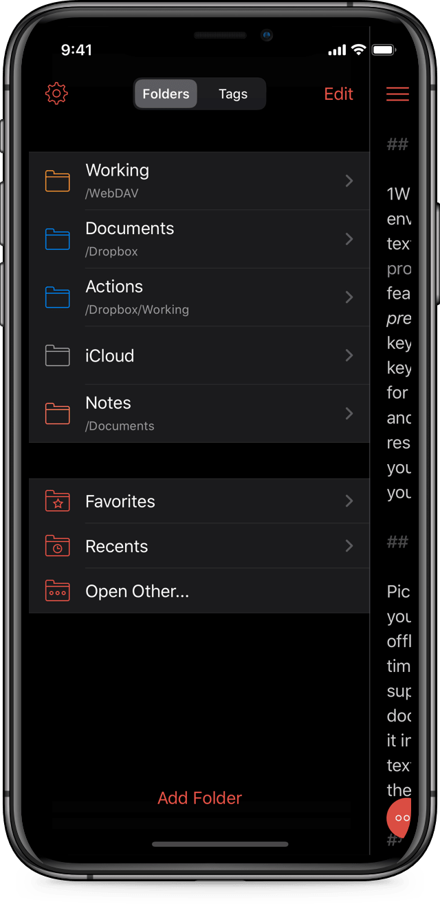 1Writer — Powerful, beautiful Markdown editor for iOS