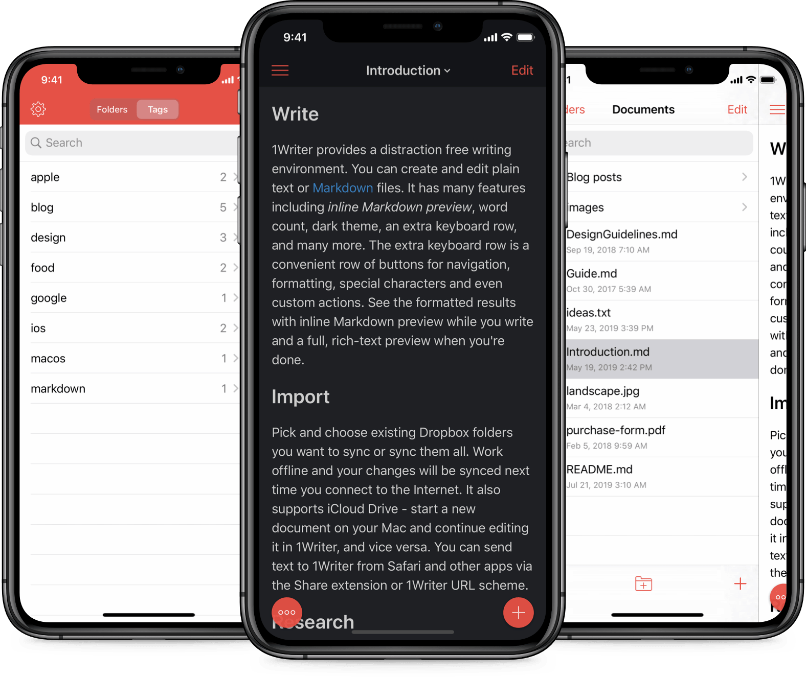 1Writer — Powerful, beautiful Markdown editor for iOS